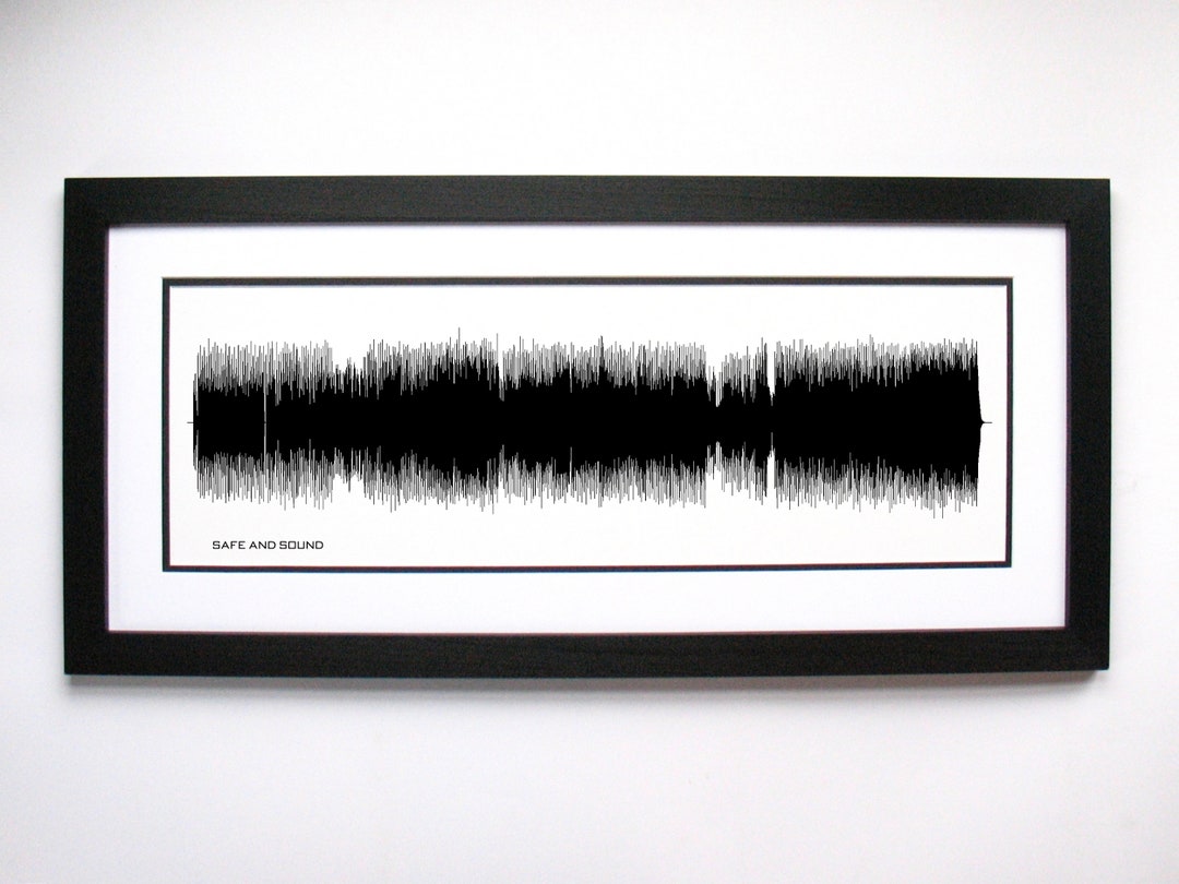 Safe and Sound - Song Lyrics Wall Art, Song Lyric Gift Idea, Safe and ...