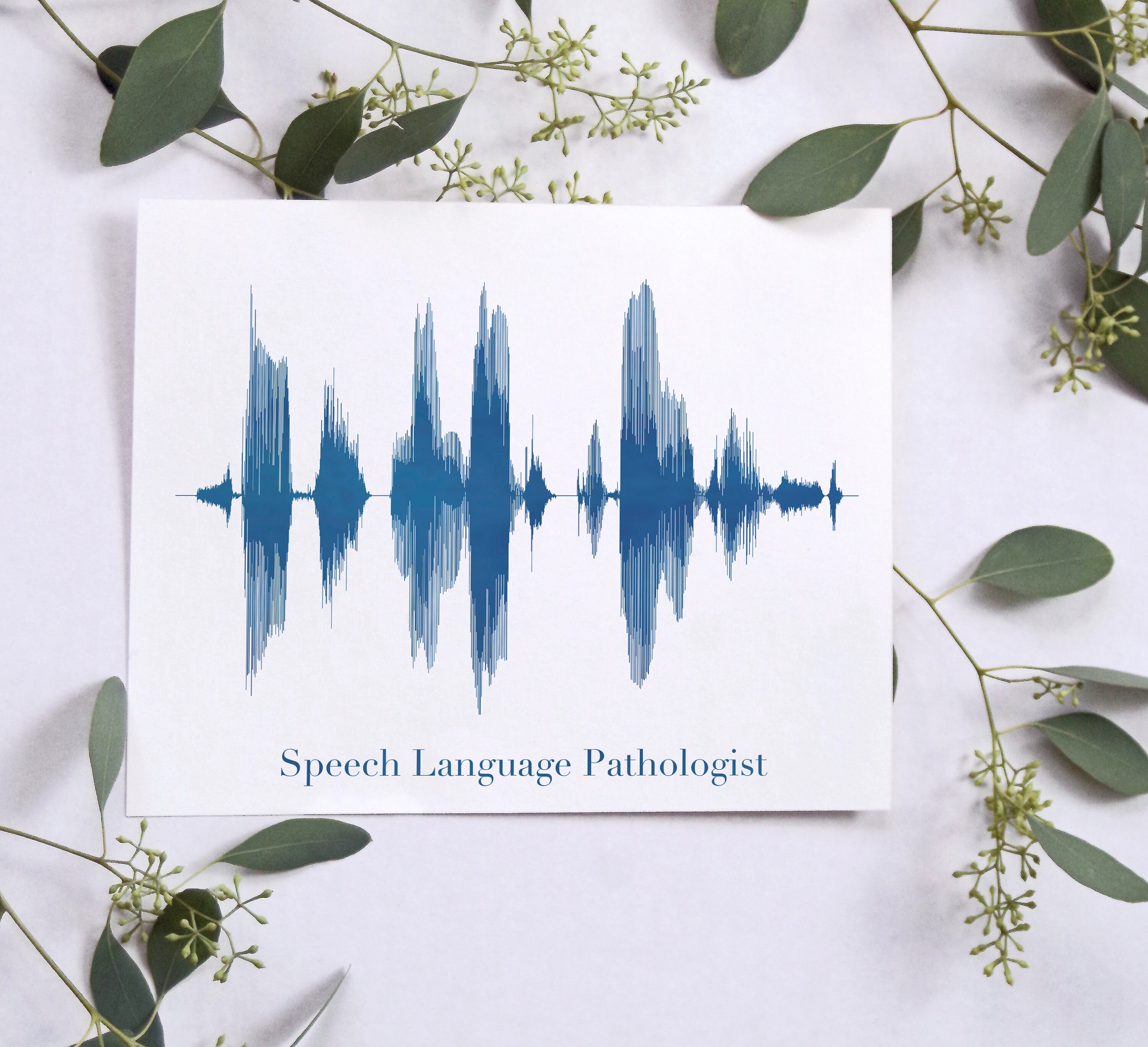 Speech Language Pathologist Gift Sound Wave & Voice Art - Etsy