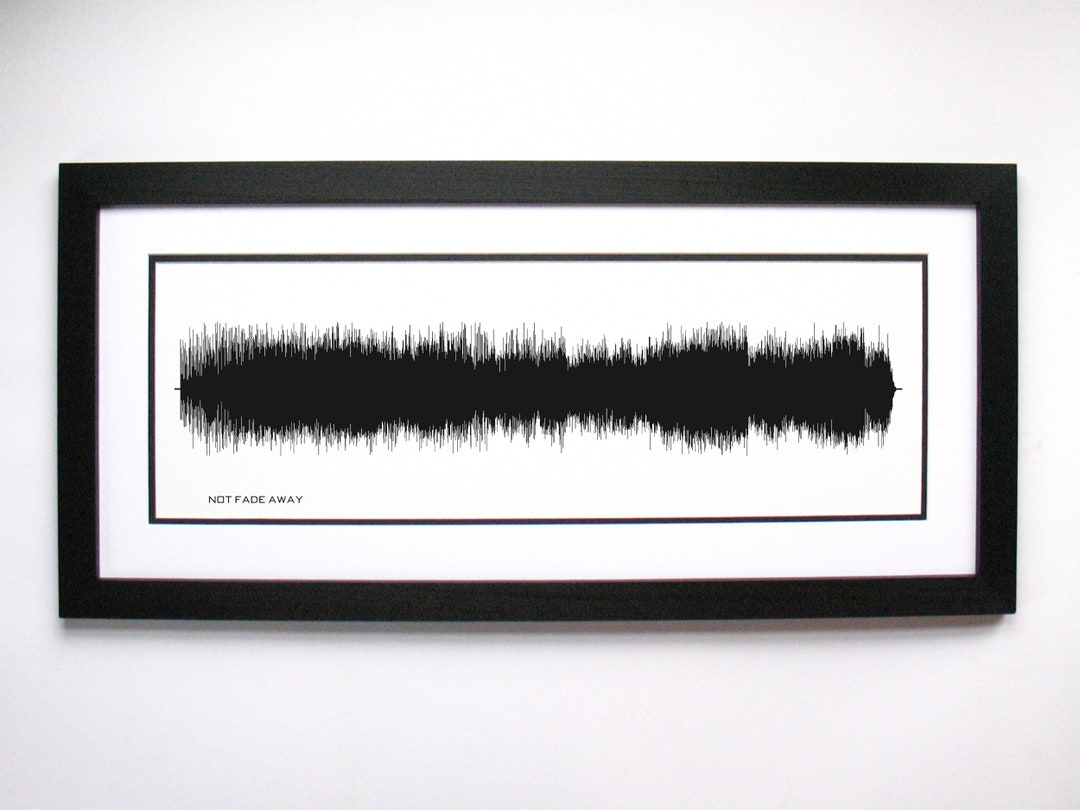 Not Fade Away - Song Lyrics Wall Art, Song Lyric Gift Idea, Not Fade ...