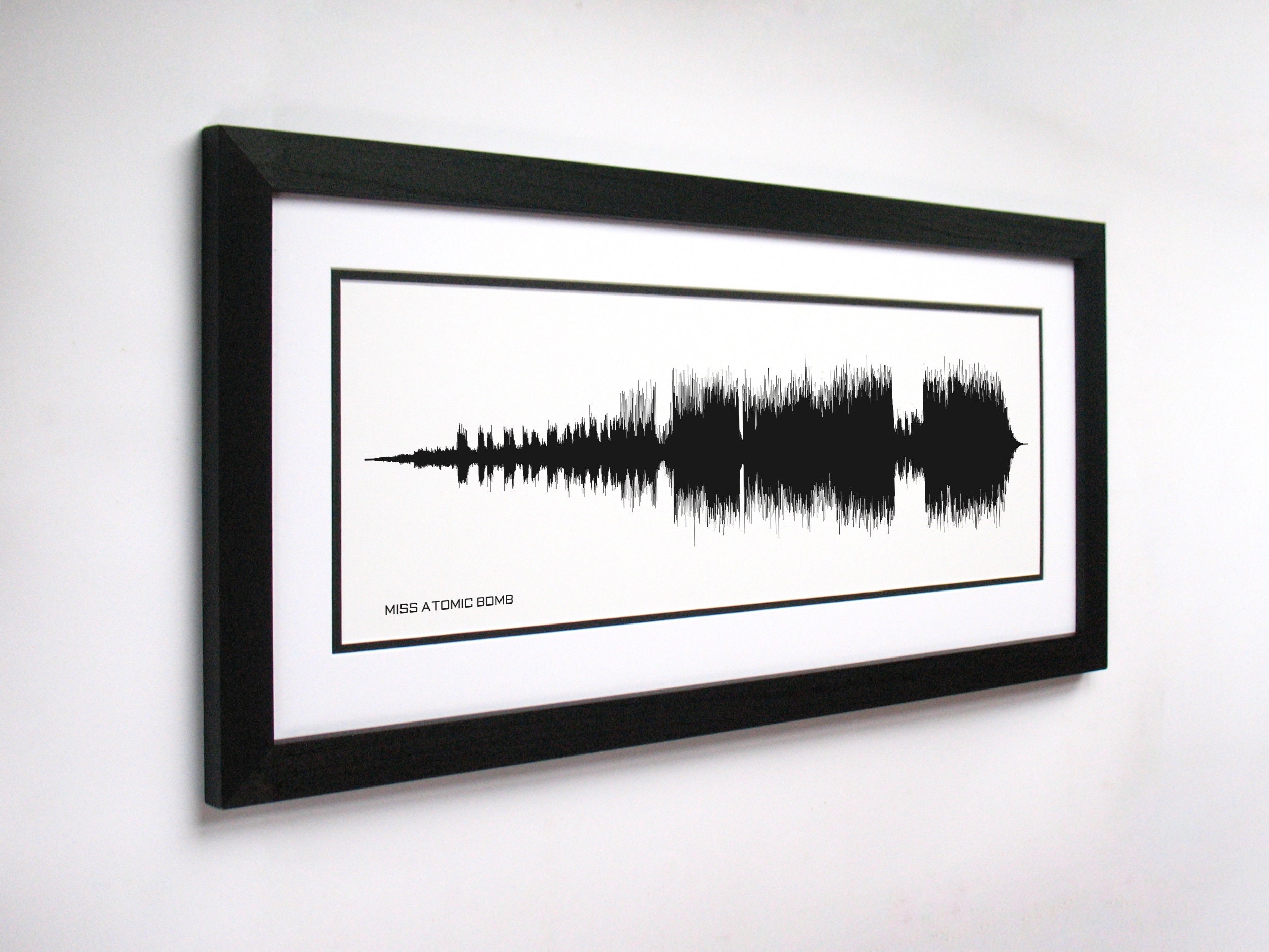 Miss Atomic Bomb - Song Lyrics Wall Art, Song Lyric Gift Idea, Miss ...