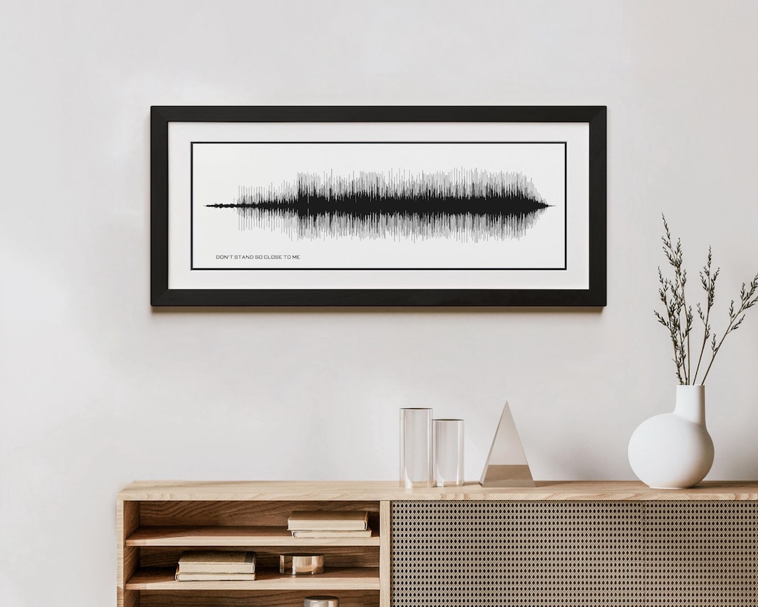 Don't Stand so Close to Me Music Poster - Soundwave Art Made From the ...