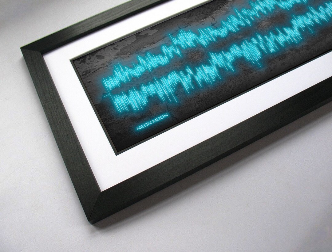 Sound Wave Art Custom Song Soundwave Print Framed or Unframed ...
