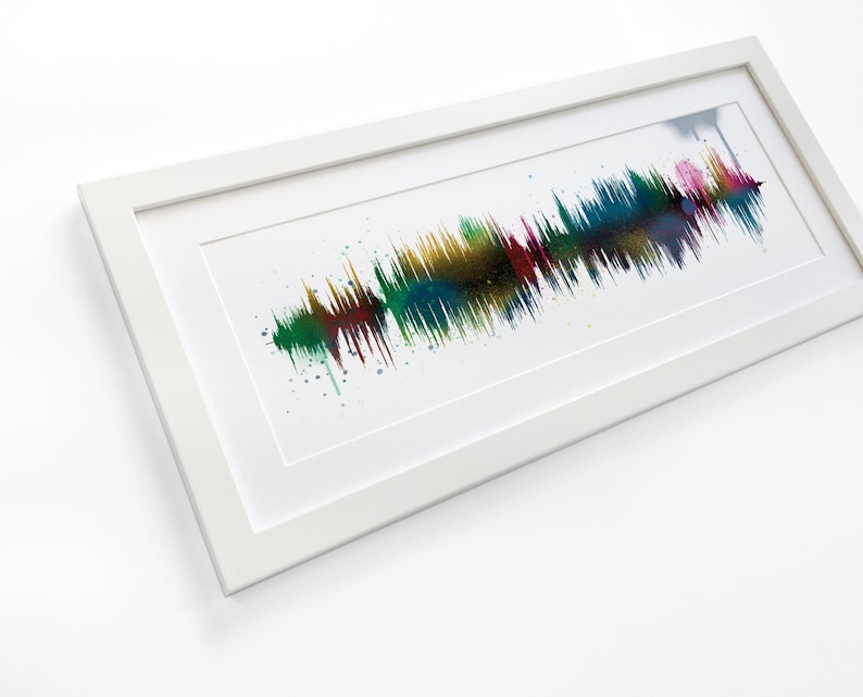 Sound Wave Art - Custom Song Print or Voice Print - Sound Wave Wall Art ...