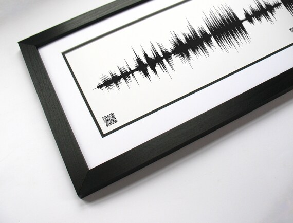 Soundwave Art QR Code Custom Song Sound Wave Print With QR - Etsy