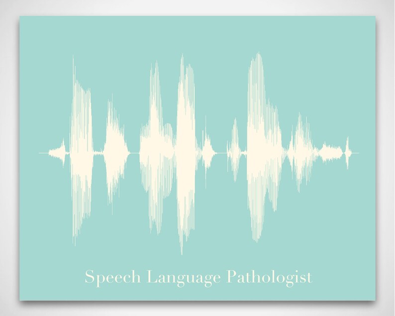 SLP Christmas Gift - Sound Wave Print - Christmas Gift for Speech ...