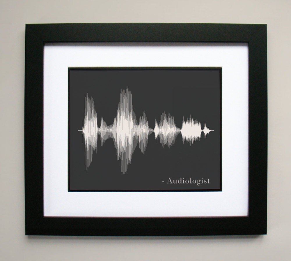 Audiologist Art Print Gift Sound Wave & Voice Art Poster for | Etsy
