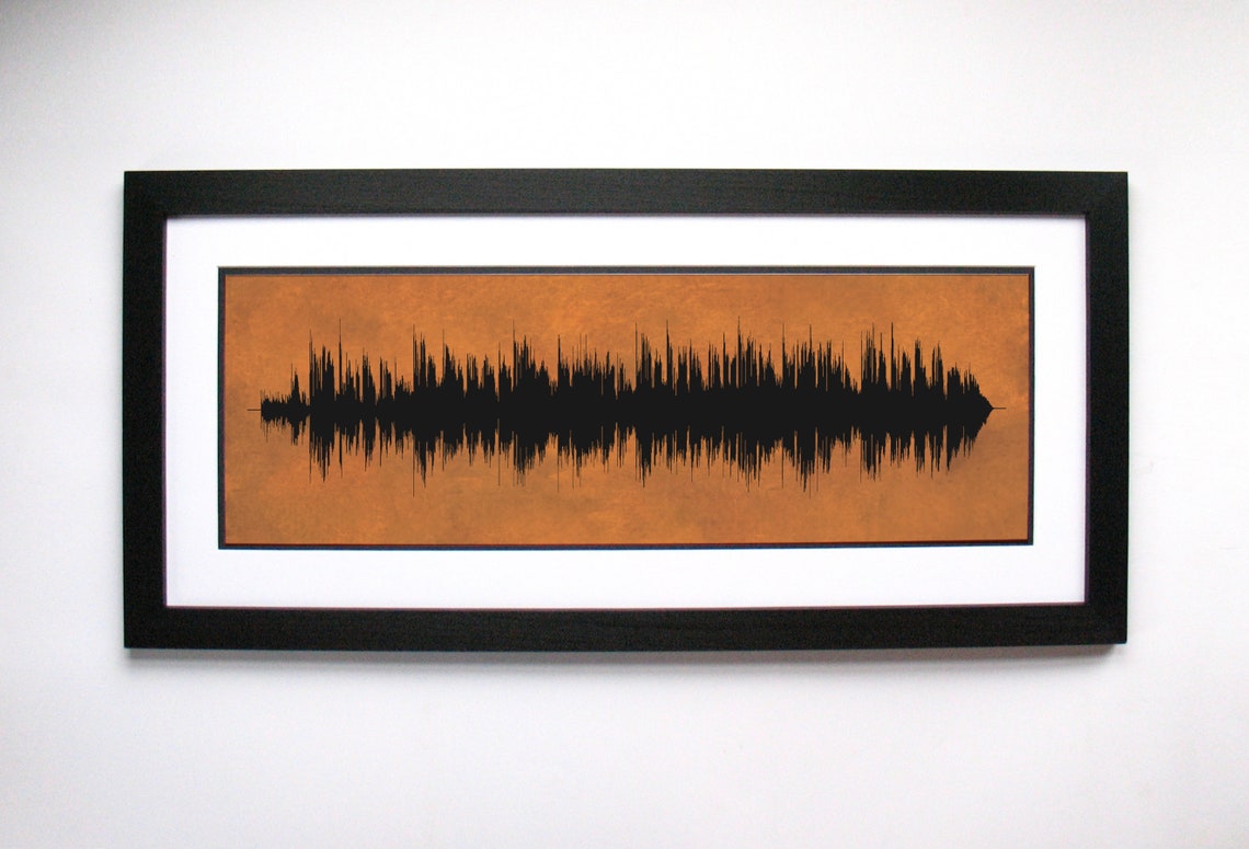 Song Soundwave Any Song Into Art Romantic Gift Idea Gifts | Etsy