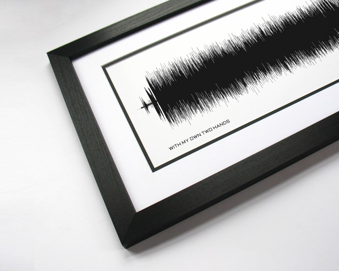 With My Own Two Hands Music Poster - Soundwave Art Made From the Song ...