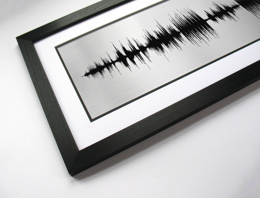 Song Sound Wave - 20th Anniversary Gift for Husband - Platinum ...