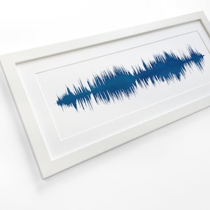 Soundwave Art With Frame - Framed Sound Wave Art - Framed Wall Art Gift ...