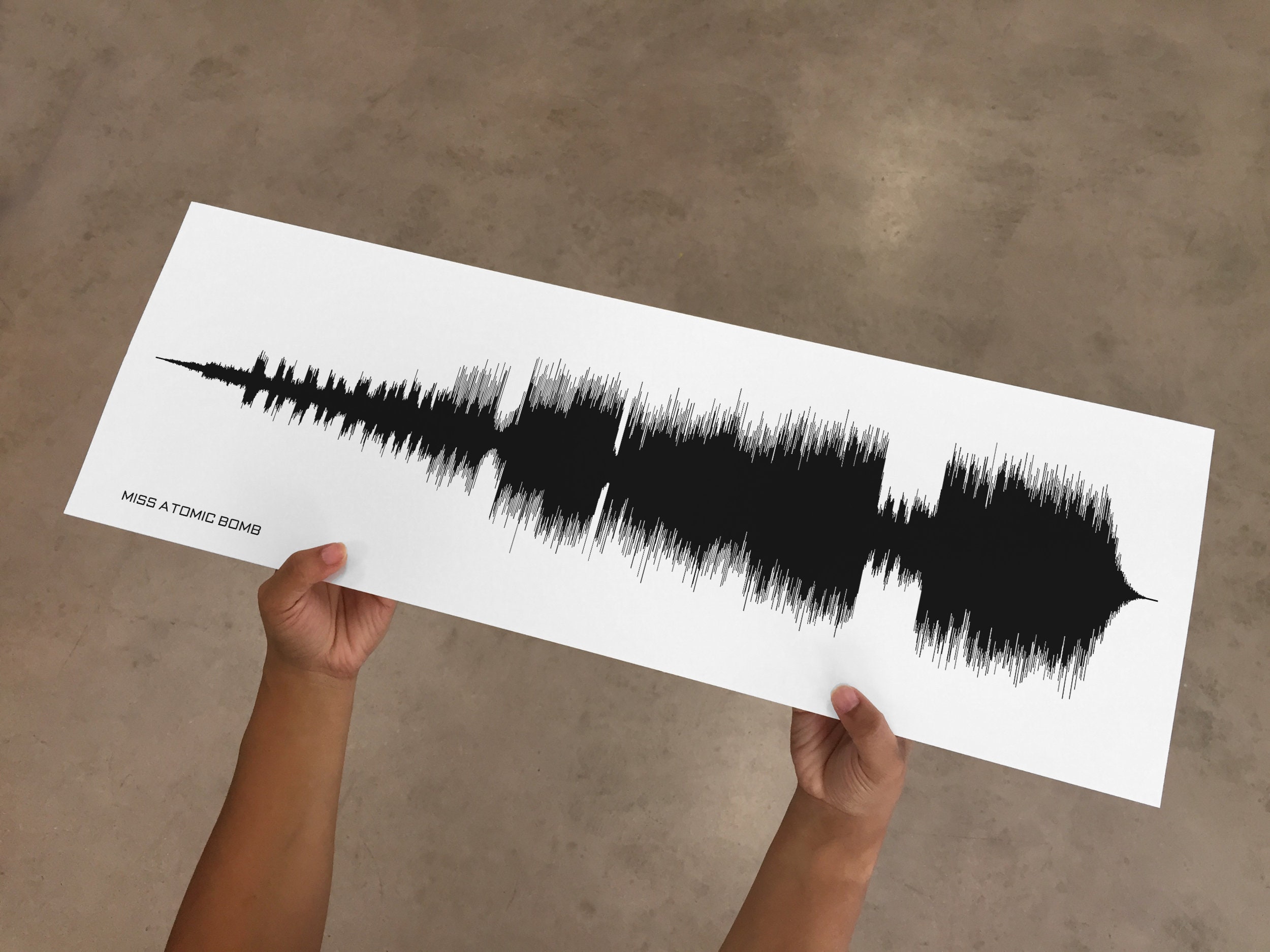 Miss Atomic Bomb - Song Lyrics Wall Art, Song Lyric Gift Idea, Miss ...
