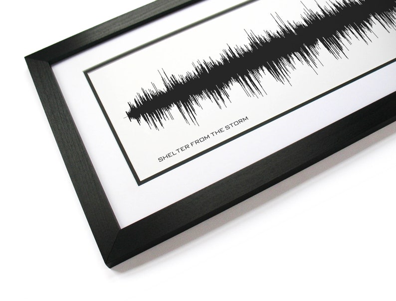 Sound Wave Art Custom Song Soundwave Print Framed or - Etsy