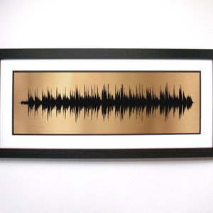 Song Sound Wave - Bronze Anniversary Gift for Men, 8th Anniversary Gift ...