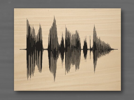 Your Voice On Wood Custom 5 Year Anniversary Gift made from | Etsy