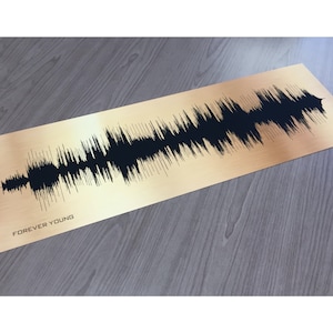 Song Sound Wave - Bronze Anniversary Gift for Men, 8th Anniversary Gift ...
