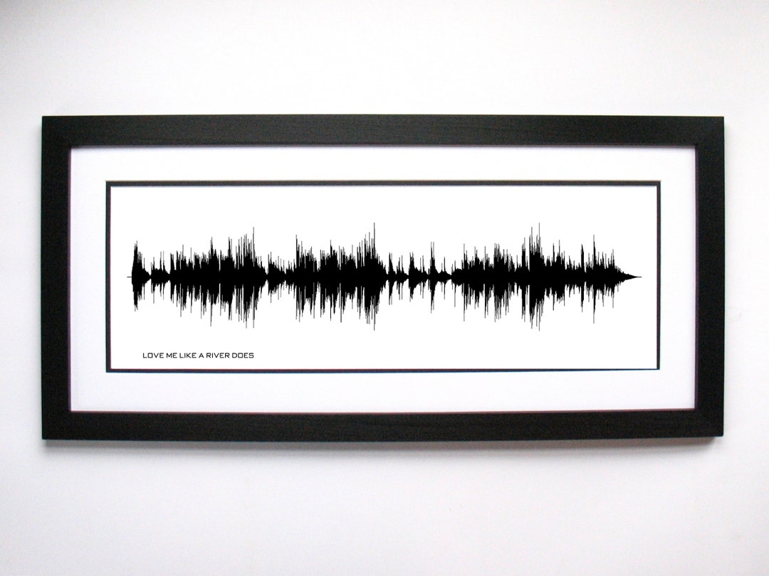 Love Me Like A River Does - Song Lyrics Wall Art, Song Lyric Gift Idea ...