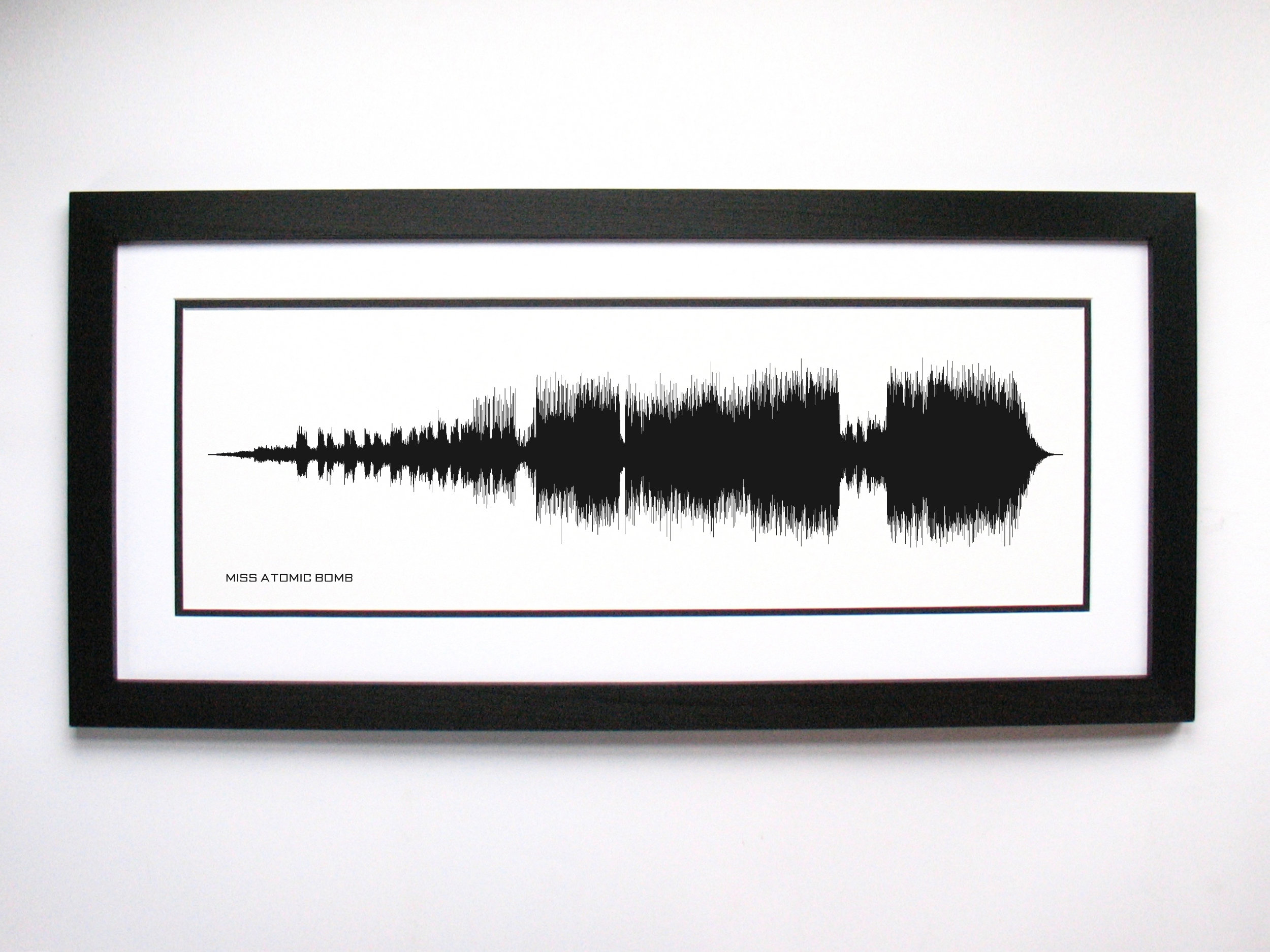 Miss Atomic Bomb - Song Lyrics Wall Art, Song Lyric Gift Idea, Miss ...