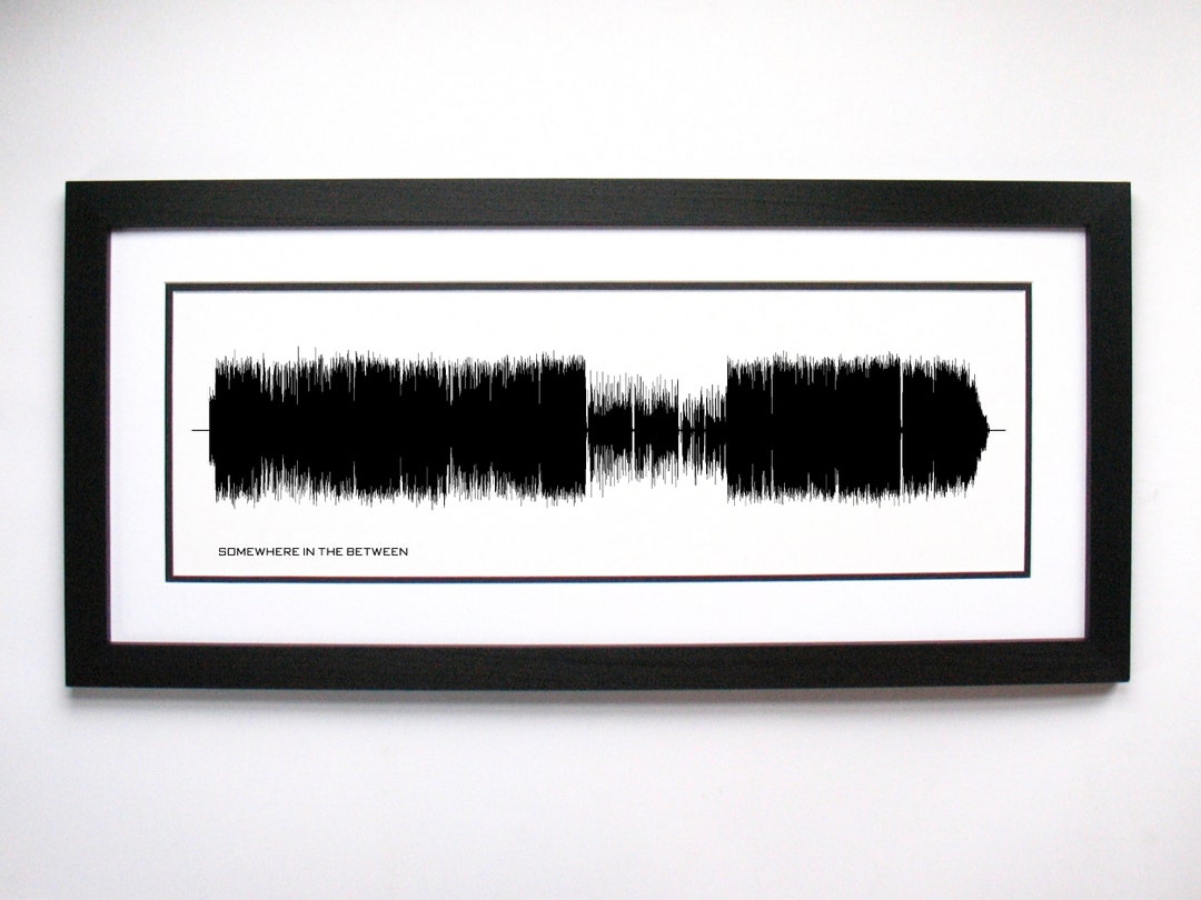 Somewhere in the Between - Song Lyrics Wall Art, Song Lyric Gift Idea ...