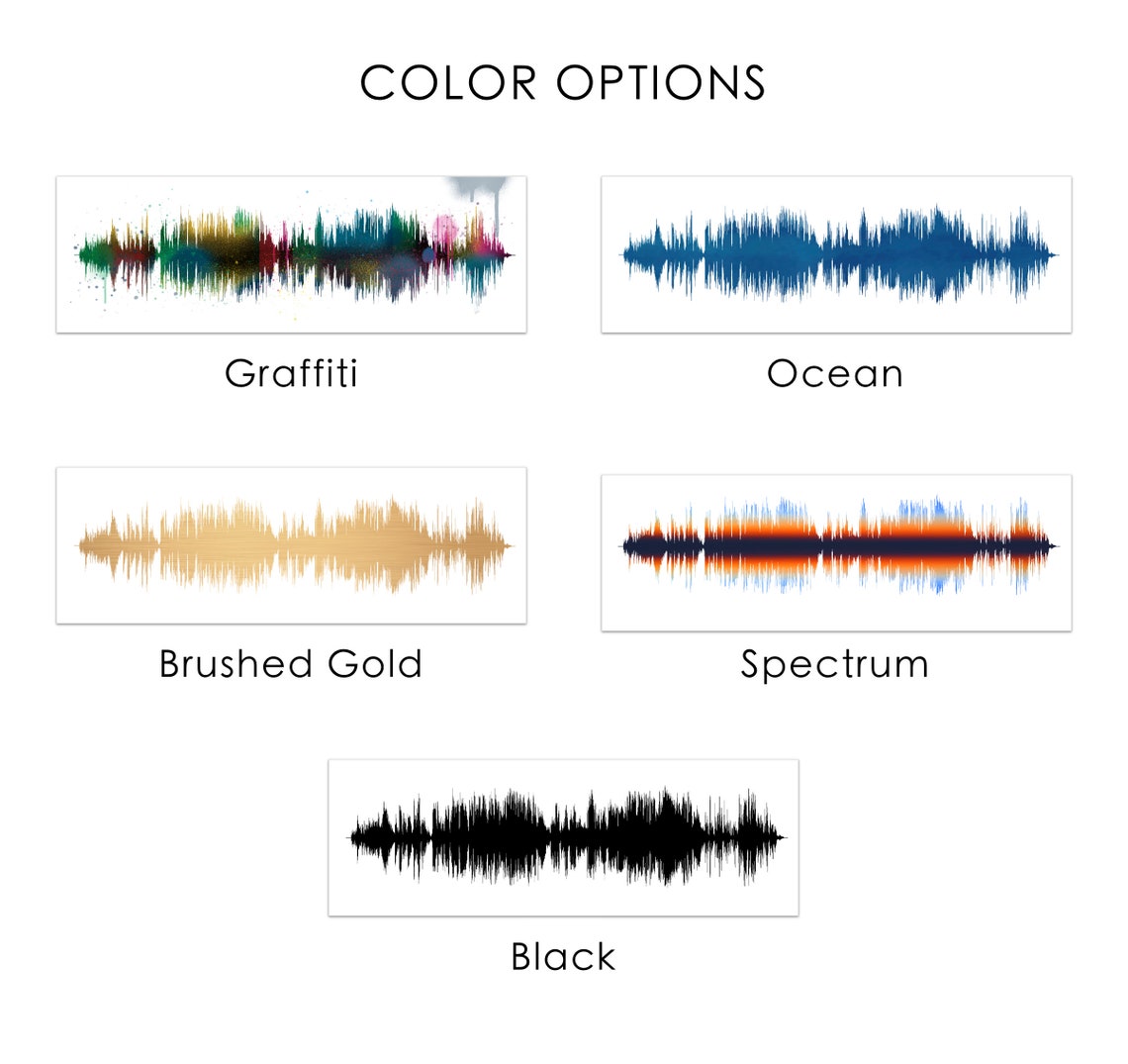 Sound Wave Art Custom Song Print or Voice Print Sound Wave | Etsy