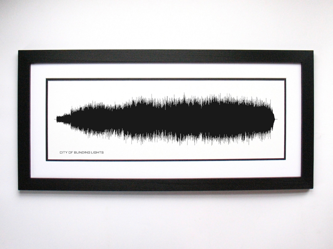 City of Blinding Lights - Song Lyrics Wall Art, Song Lyric Gift Idea ...