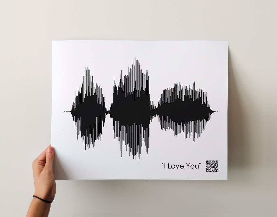 Printable Valentines Gift - Custom Sound Wave - Digital Download ...