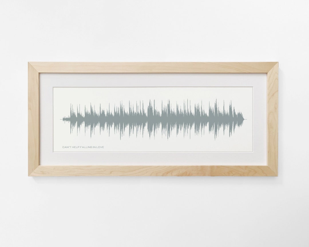 Sound Wave Art - ANY Song - Custom Christmas Gift for Her, Wife ...