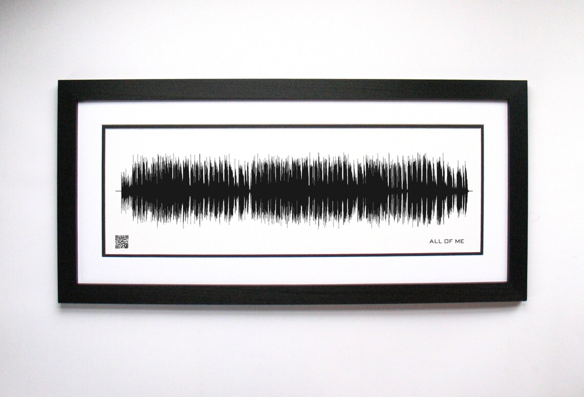 Sound Wave Art Custom Song Soundwave Print Framed or - Etsy