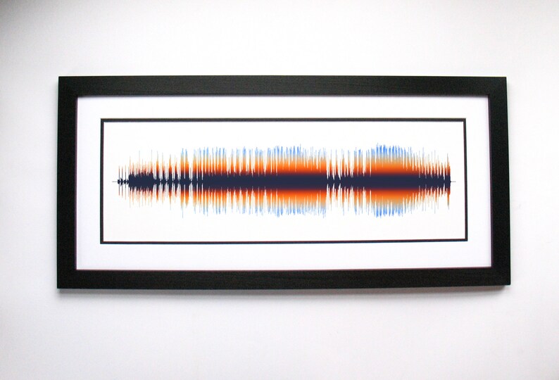 Sound Wave Song Custom Voice Print Art Voice Sound Art | Etsy