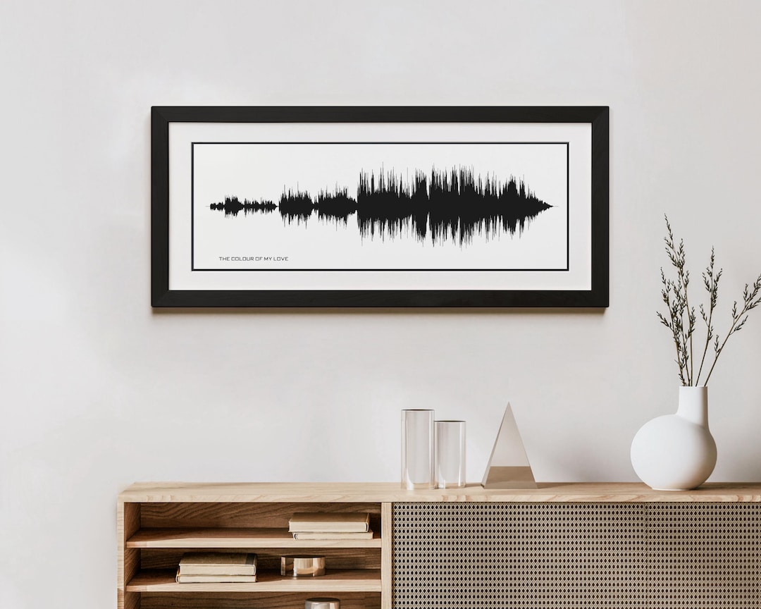 The Color of My Love Music Poster - Soundwave Art Made From the Song ...