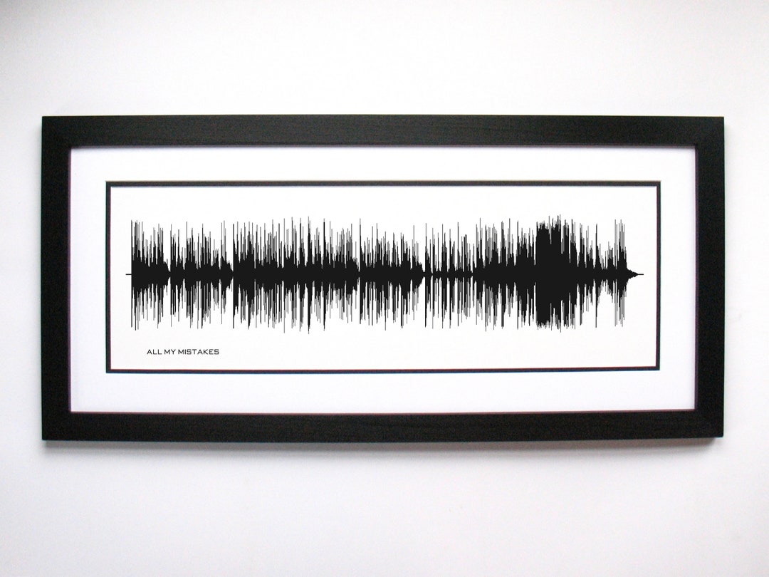 All My Mistakes - Song Lyrics Wall Art, Song Lyric Gift Idea, All My ...