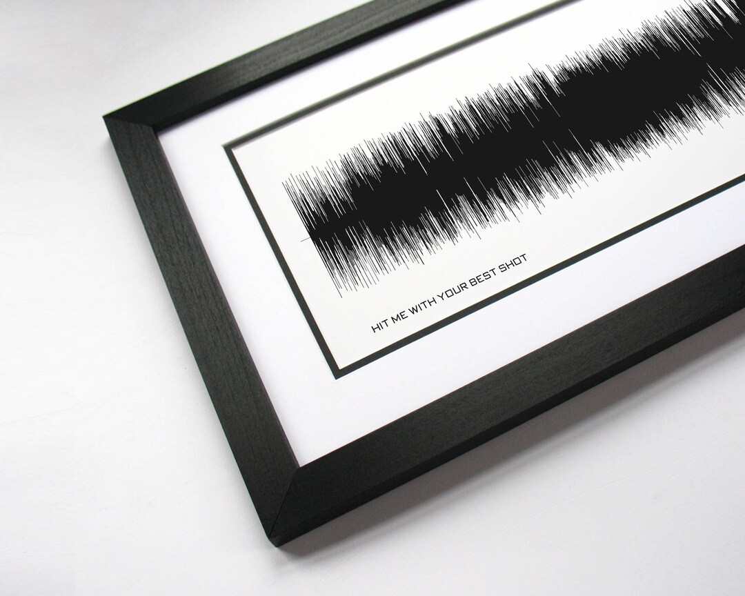 Hit Me With Your Best Shot - Soundwave Art Made From the Song "hit Me ...