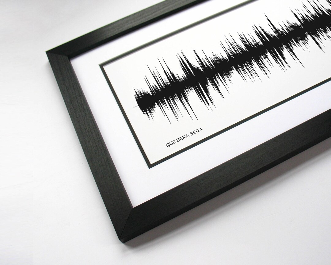 Que Sera Sera Music Poster - Soundwave Art Made From the Song "que Sera ...