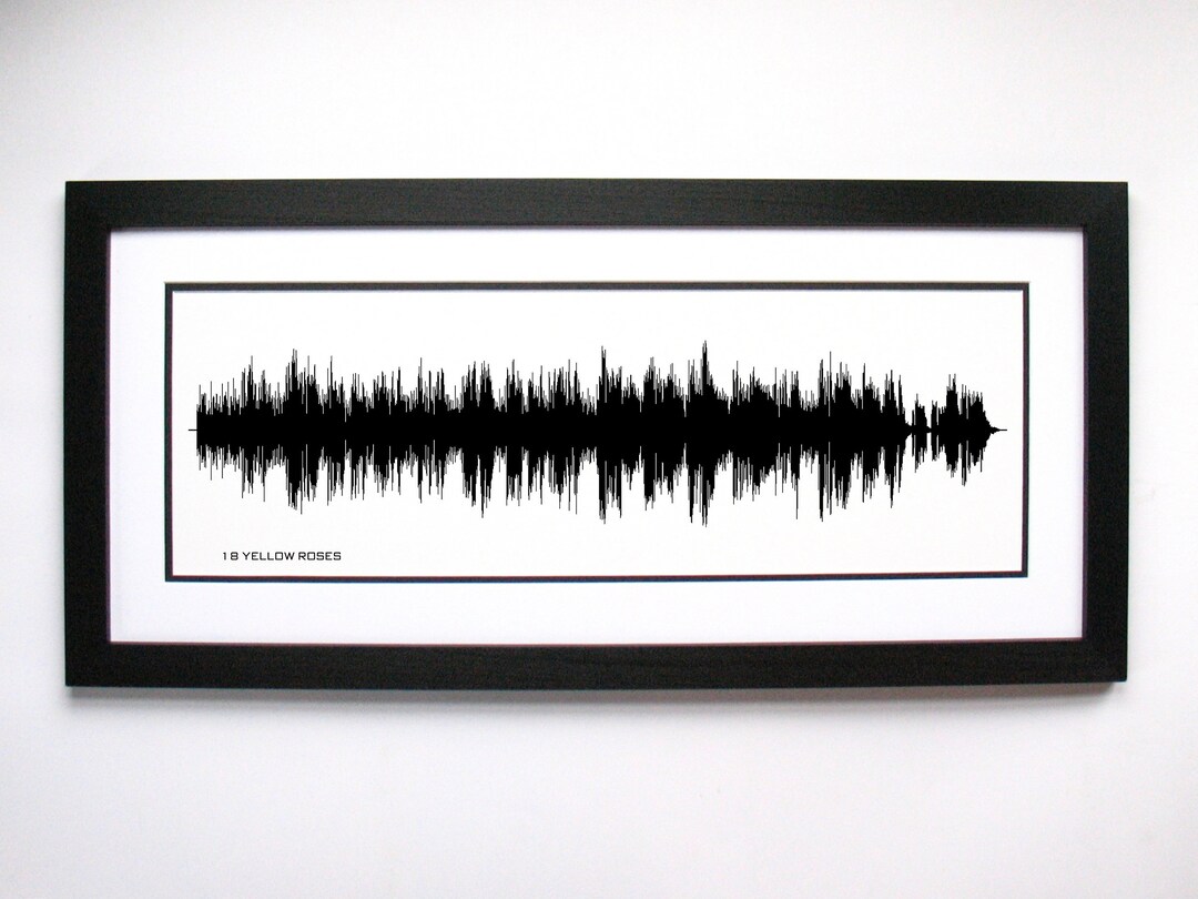 18 Yellow Roses - Song Lyrics Wall Art, Song Lyric Gift Idea, 18 Yellow ...