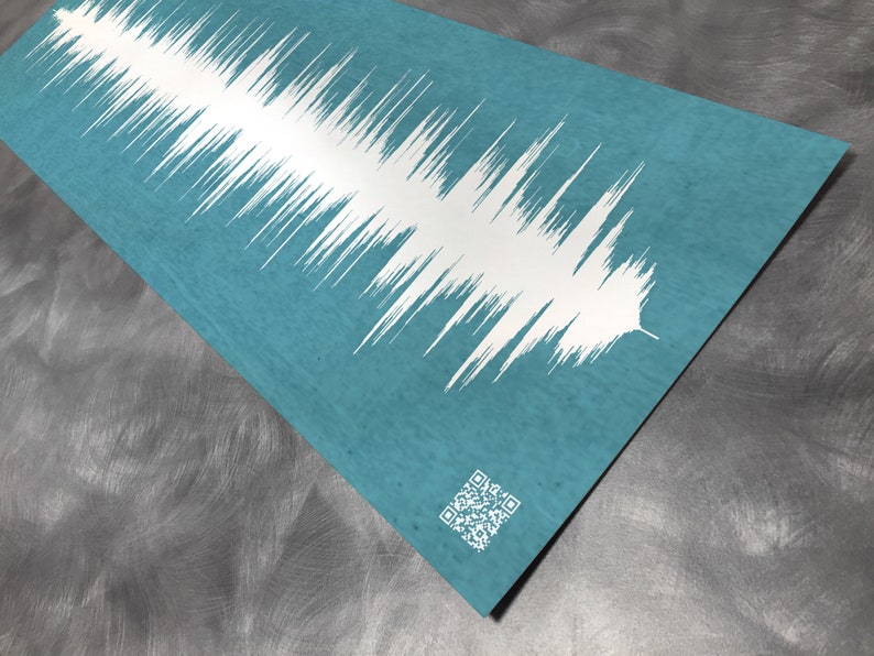 Soundwave Art QR Code Custom Song Sound Wave Print With QR - Etsy