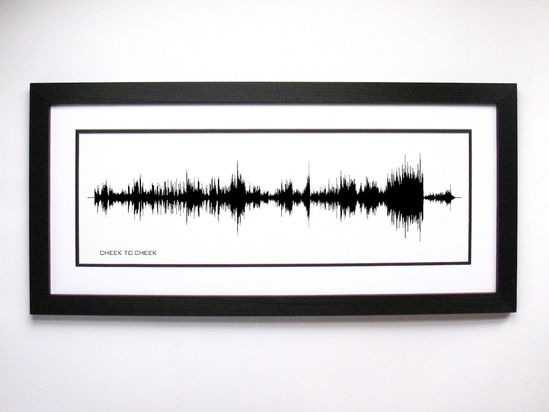 Cheek to Cheek - Song Lyrics Wall Art, Song Lyric Gift Idea, Cheek to ...