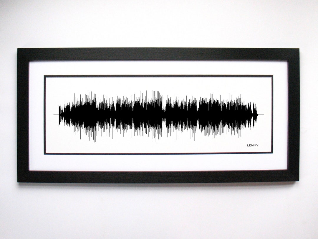 Lenny - Song Lyrics Wall Art, Song Lyric Gift Idea, Lenny Sound Wave ...