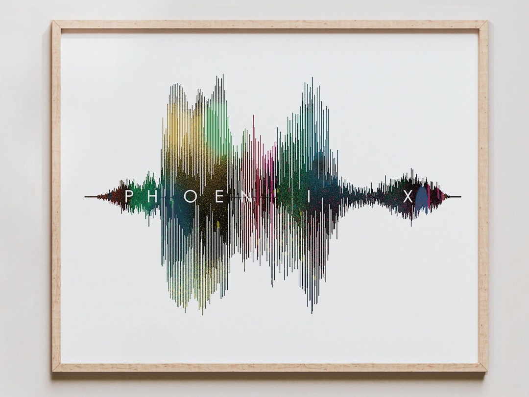 Phoenix Arizona Art - Sound Wave of City Name - Phoenix Art Print, City ...