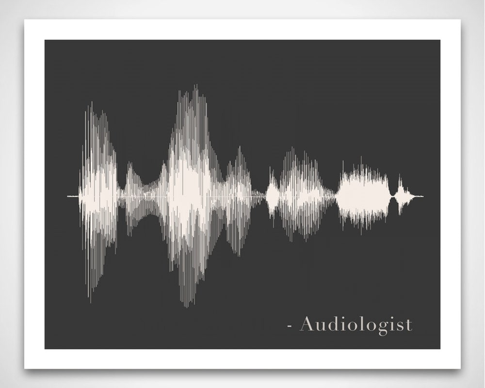 Audiologist Art Print Gift Sound Wave & Voice Art Poster for | Etsy