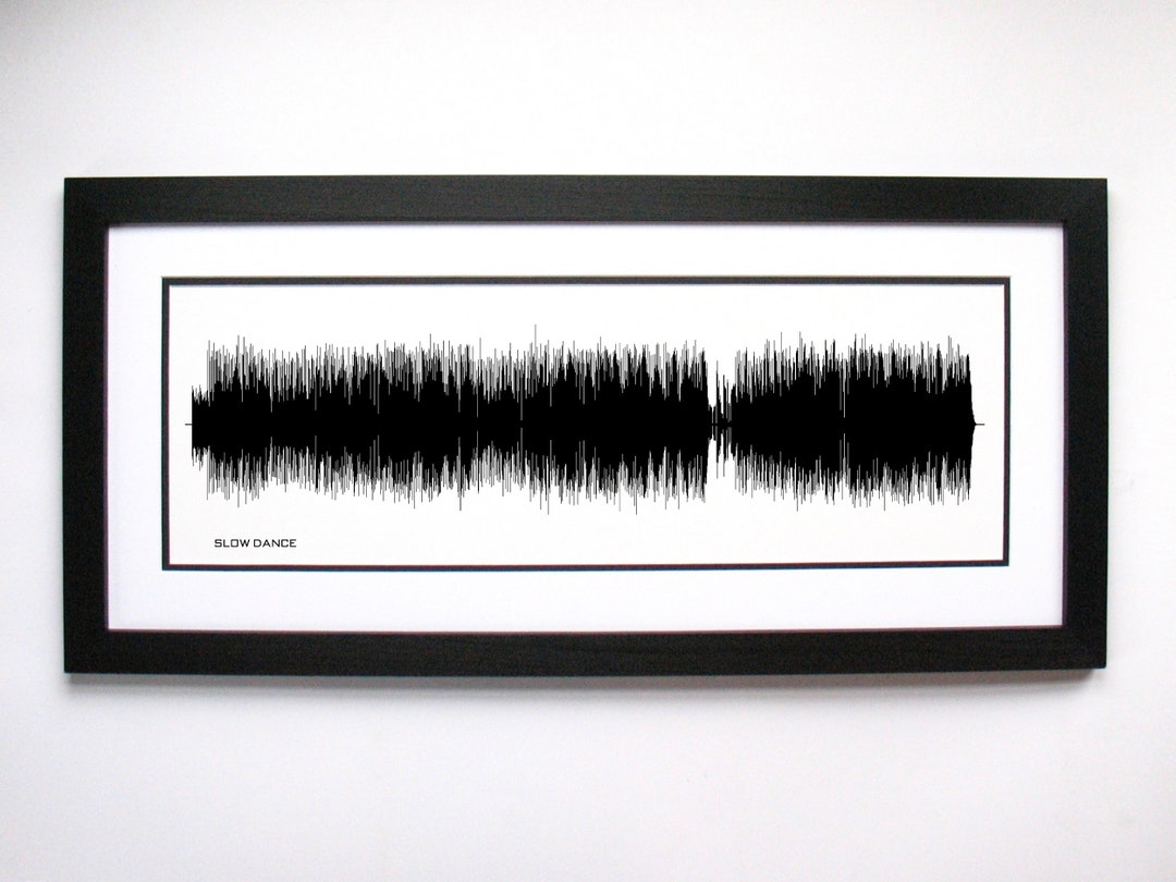 Slow Dance - Song Lyrics Wall Art, Song Lyric Gift Idea, Slow Dance ...