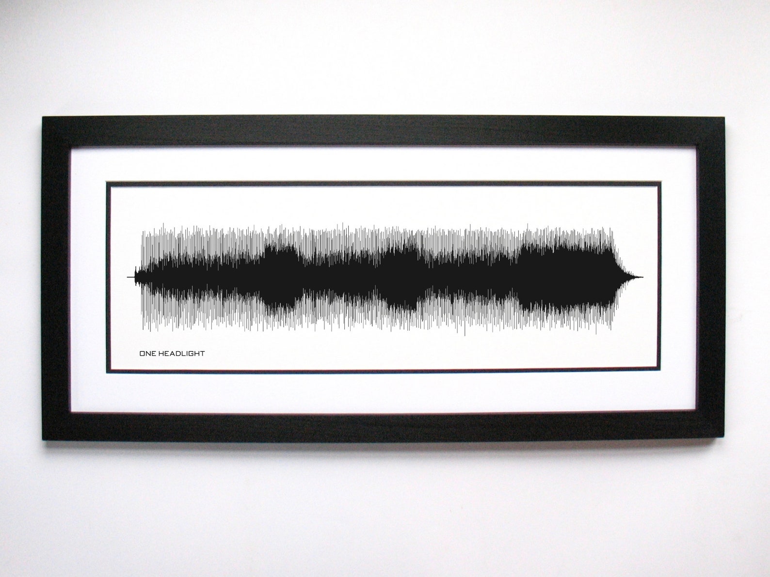 One Headlight - Song Lyrics Wall Art, Song Lyric Gift Idea, One ...