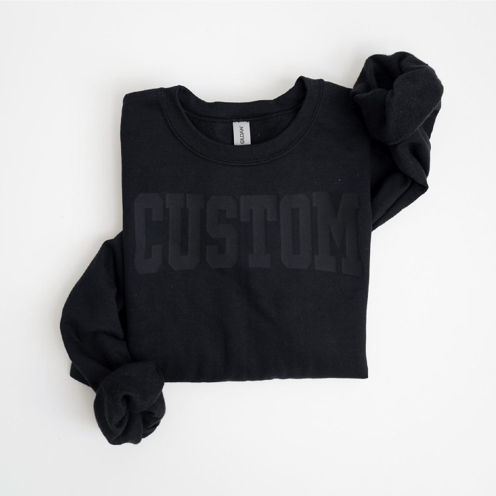 Custom Made to Order Puff Print Sweatshirt, Team Gift, Team Sweatshirt ...