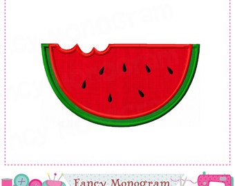 Watermelon Slice Applique Template PDF Instant Download