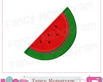 Watermelon Slice Applique Template PDF Instant Download