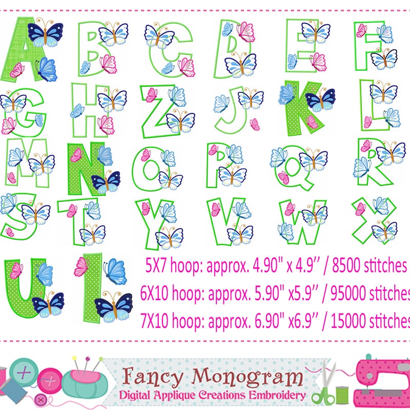 Alphabet Applique - Etsy