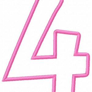 Numbers-embroidery Numbers Applique Birthday Numbers - Etsy