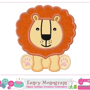 Lion Baby Applique Embroidery Design - Machine Embroidery Pattern 2210 ...
