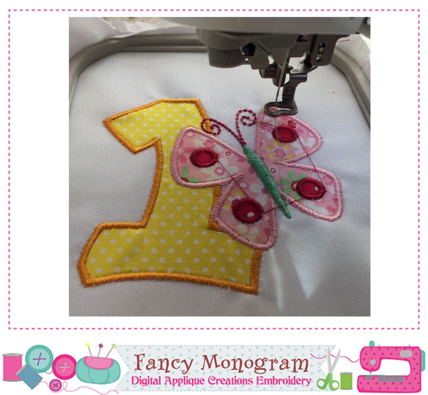 Butterfly Numbers Applique Birthday Numbers Embroidery | Etsy