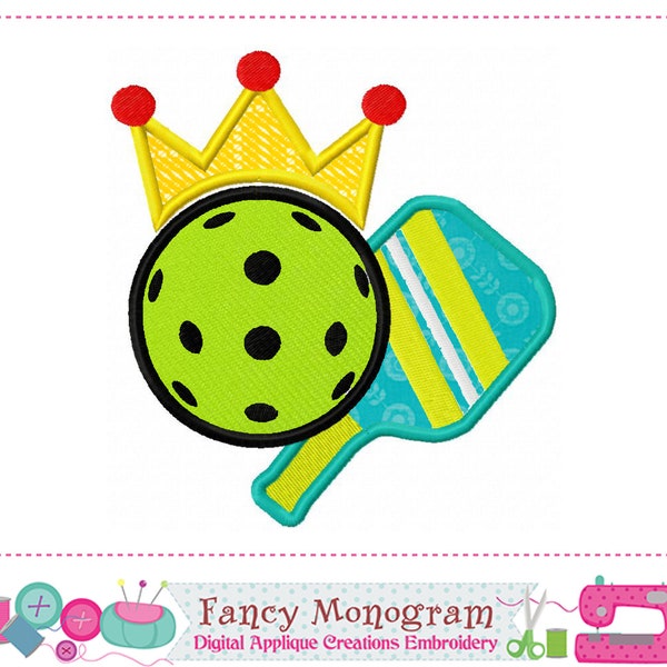 Pickleball Embroidery Designs - Etsy