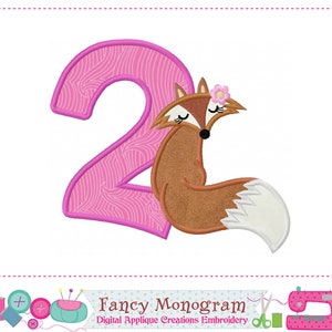 Fox Numbers Applique Design Easter Numbers Applique - Etsy