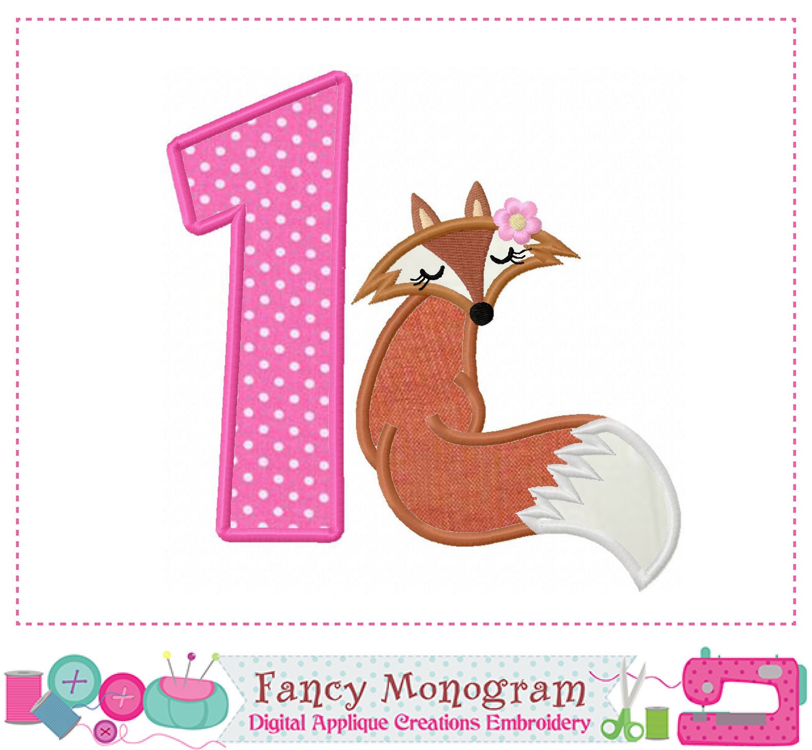 Fox Numbers applique design Easter numbers applique | Etsy